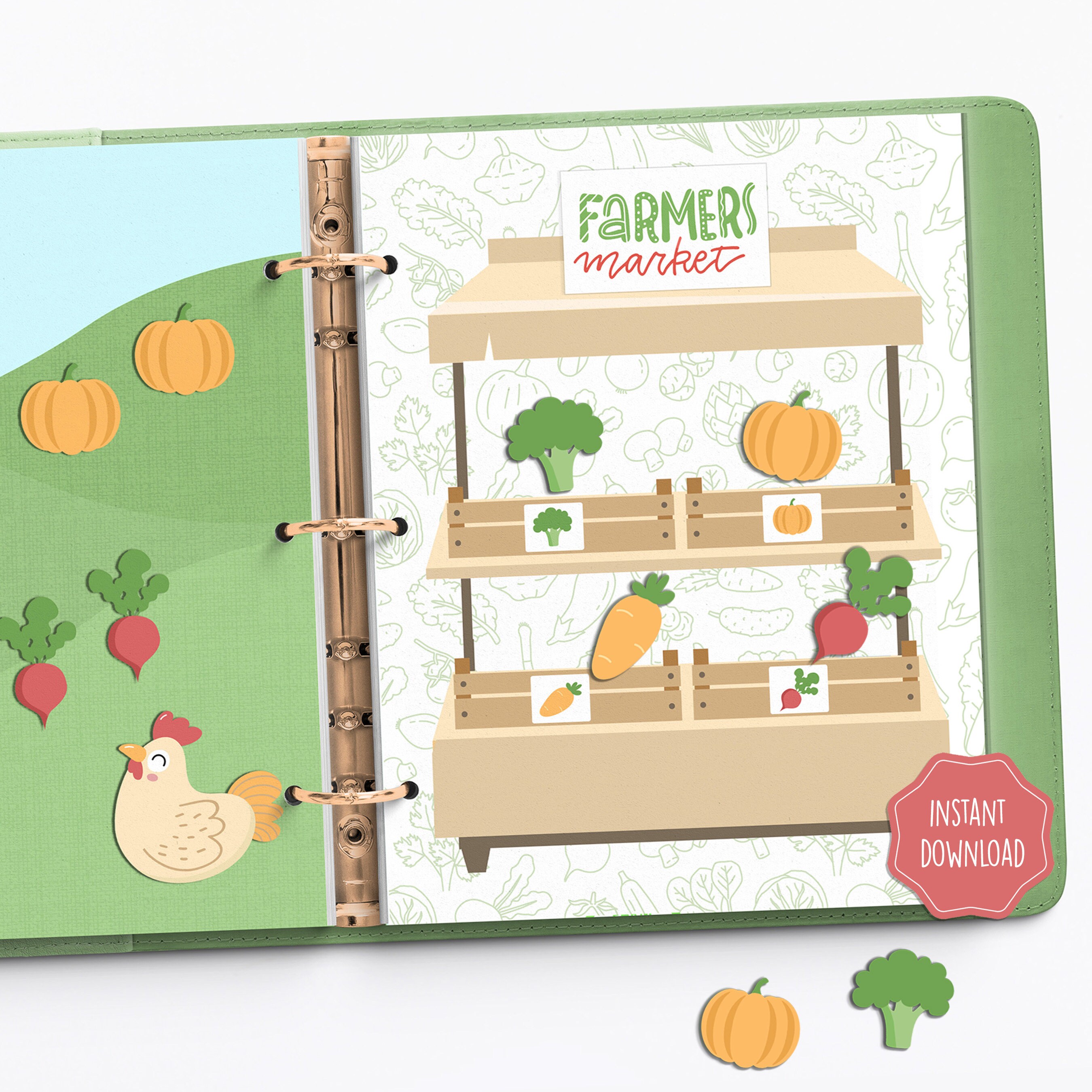Farm Busy Book Printable, Farm Quiet Book, Preschool Activity Printable ...