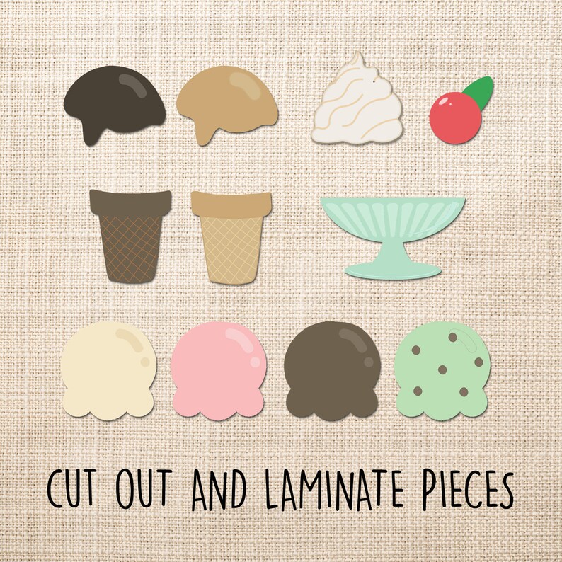 Ice Cream Busy Book Printable, Ice Cream Activity, Ice Cream Quiet Book ...