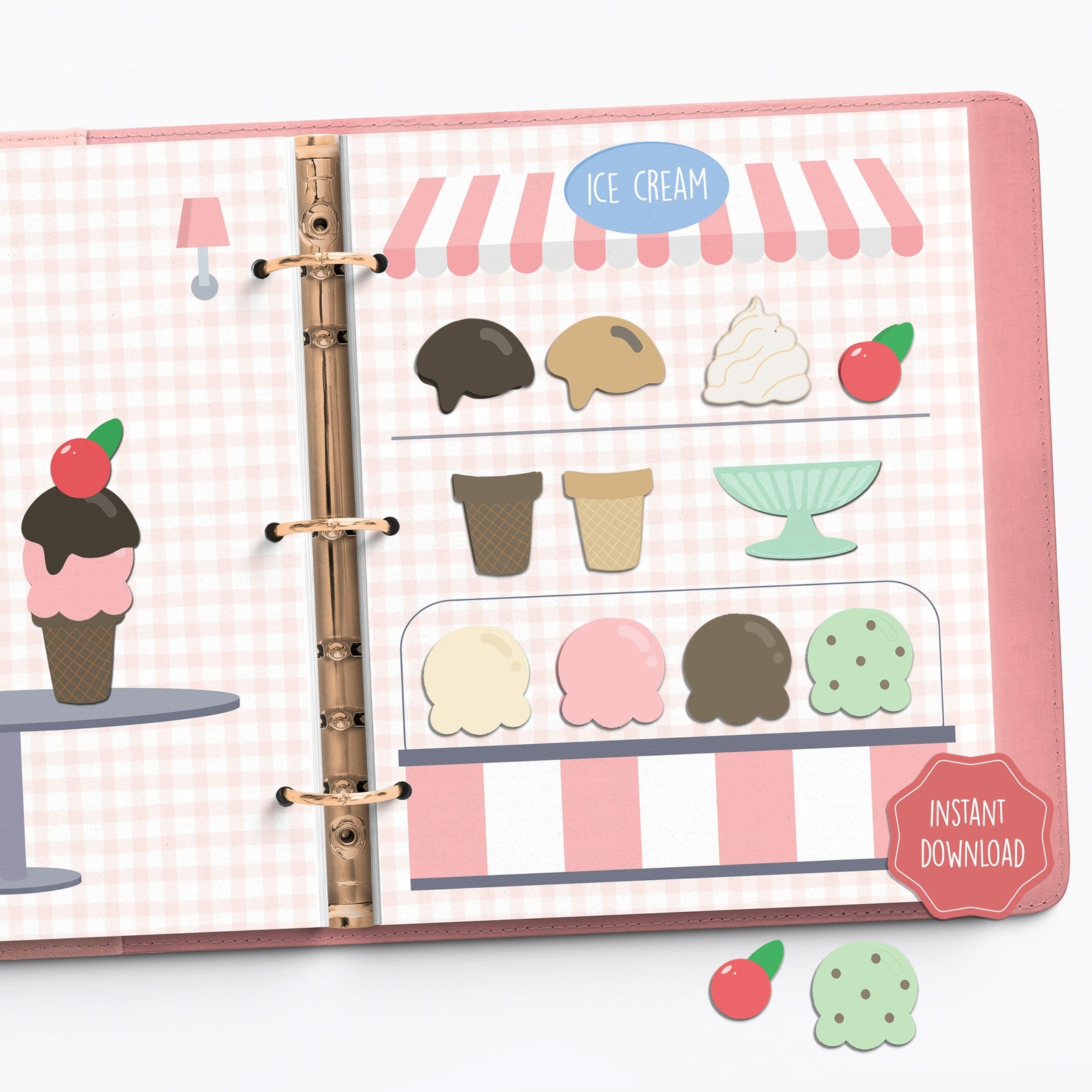 Ice Cream Busy Book Printable, Ice Cream Activity, Ice Cream Quiet Book ...