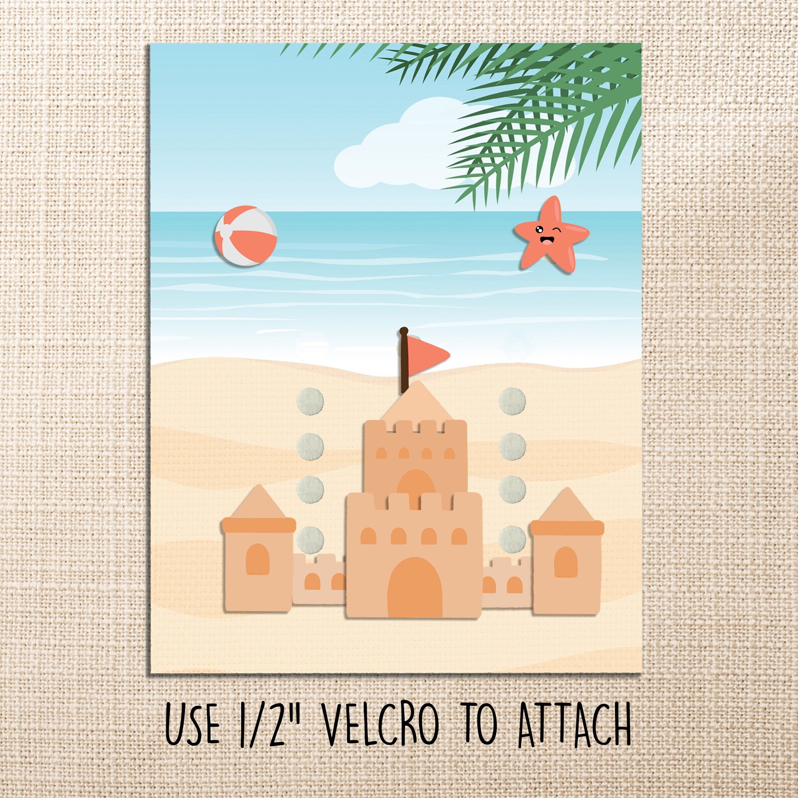 Beach Busy Book Printable, Beach Quiet Book, Sandcastle Activity ...