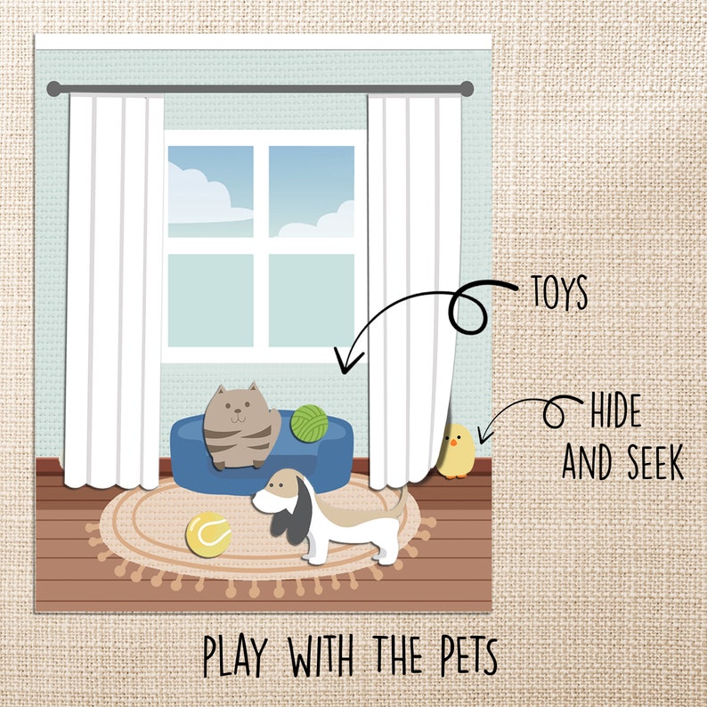Pets Busy Book Printable, Pets Quiet Book, Preschool Activities ...