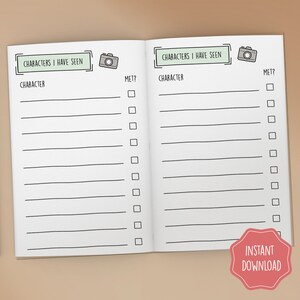 Printable Theme Park Journal, Kids Theme Park Journal, WDW Journal ...