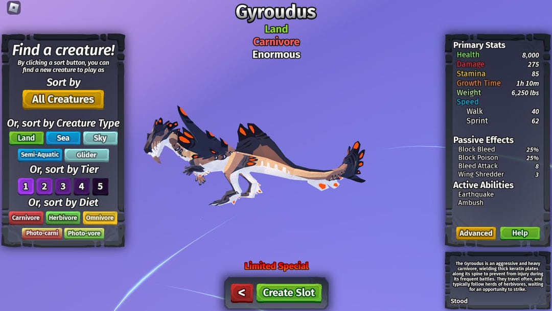 Gyroudus Species Creatures of Sonaria Roblox - Etsy UK