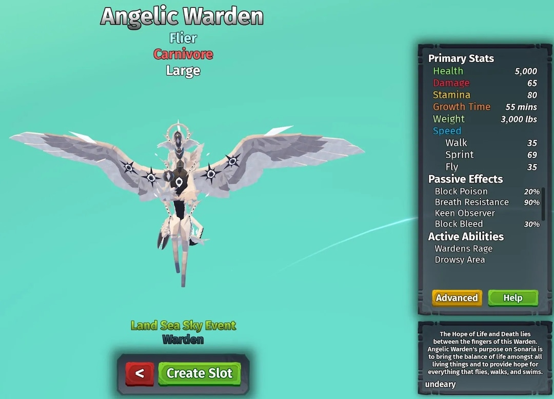 Angelic Warden Species Creatures of Sonaria Roblox - Etsy