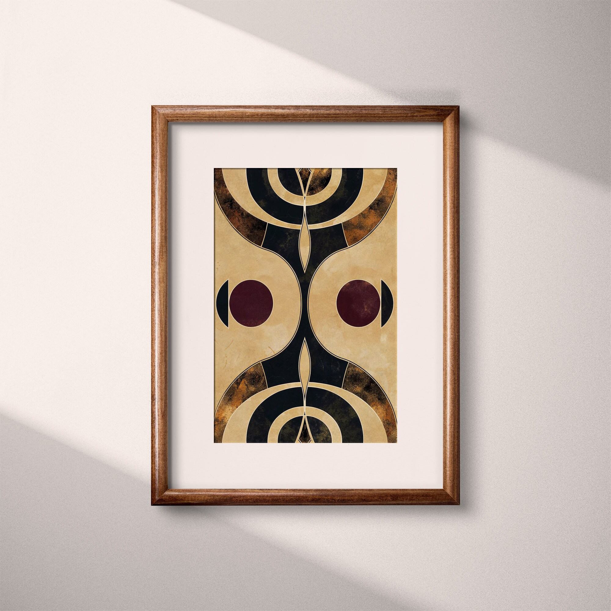 Simple Pattern PRINTABLE Download Abstract Decor Black, Beige, Brown ...