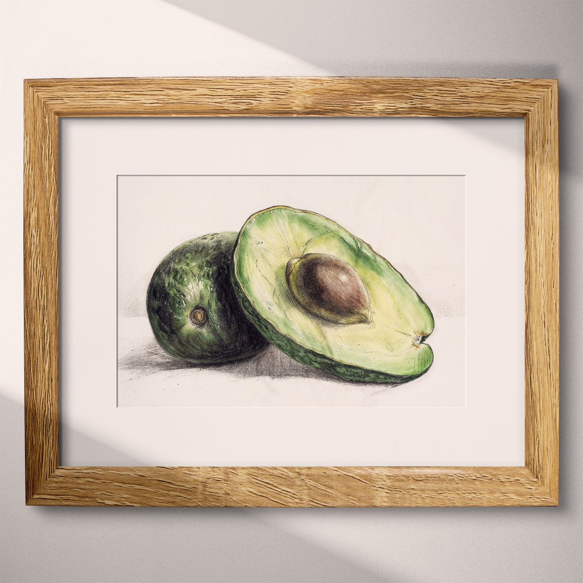 Avocado PRINTABLE Art Food Wall Art Food and Drink Print Gray, Black ...