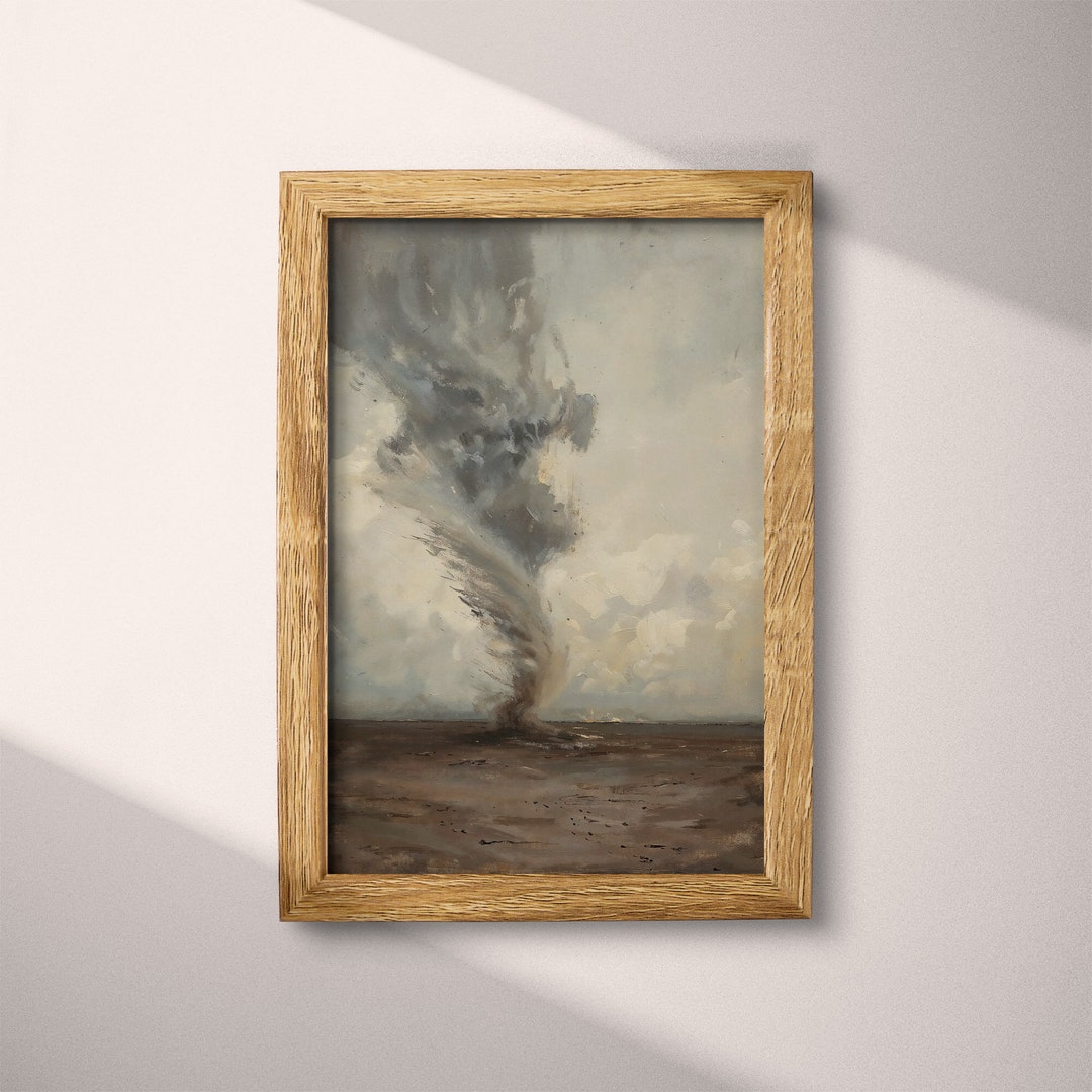 Tornado PRINTABLE Download | Nature Decor | Landscapes Print | Gray ...