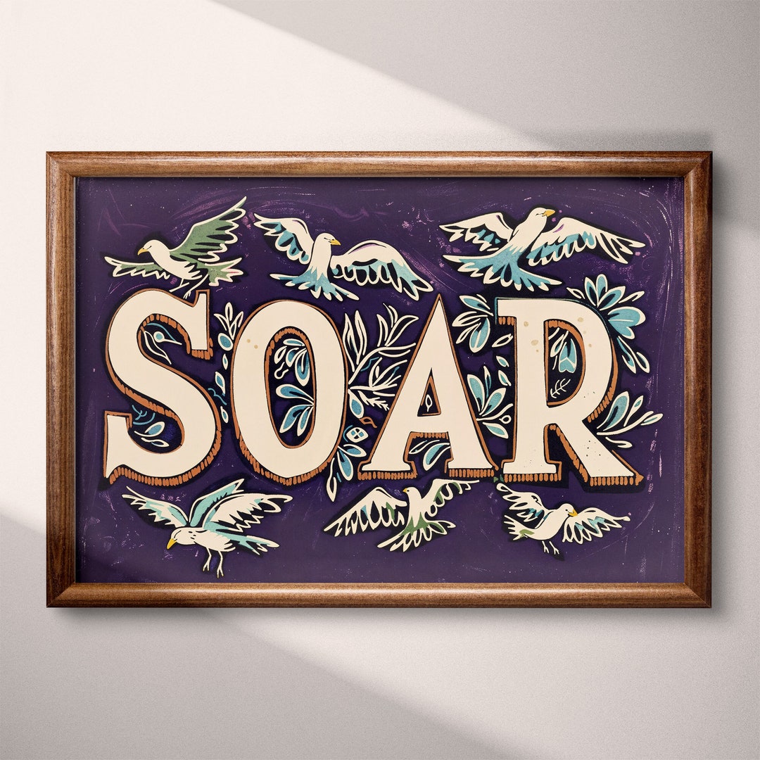 Soar Birds PRINTABLE Download Bird Decor Quotes and Typography Print ...