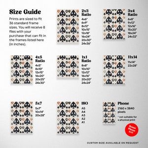 Spades Pattern PRINTABLE Art Pattern Wall Art Abstract Print White ...