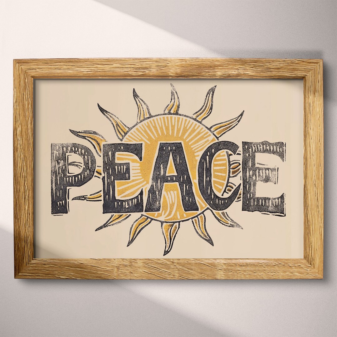 Peace Sun PRINTABLE Art Symbolic Wall Art Quotes and Typography Print ...
