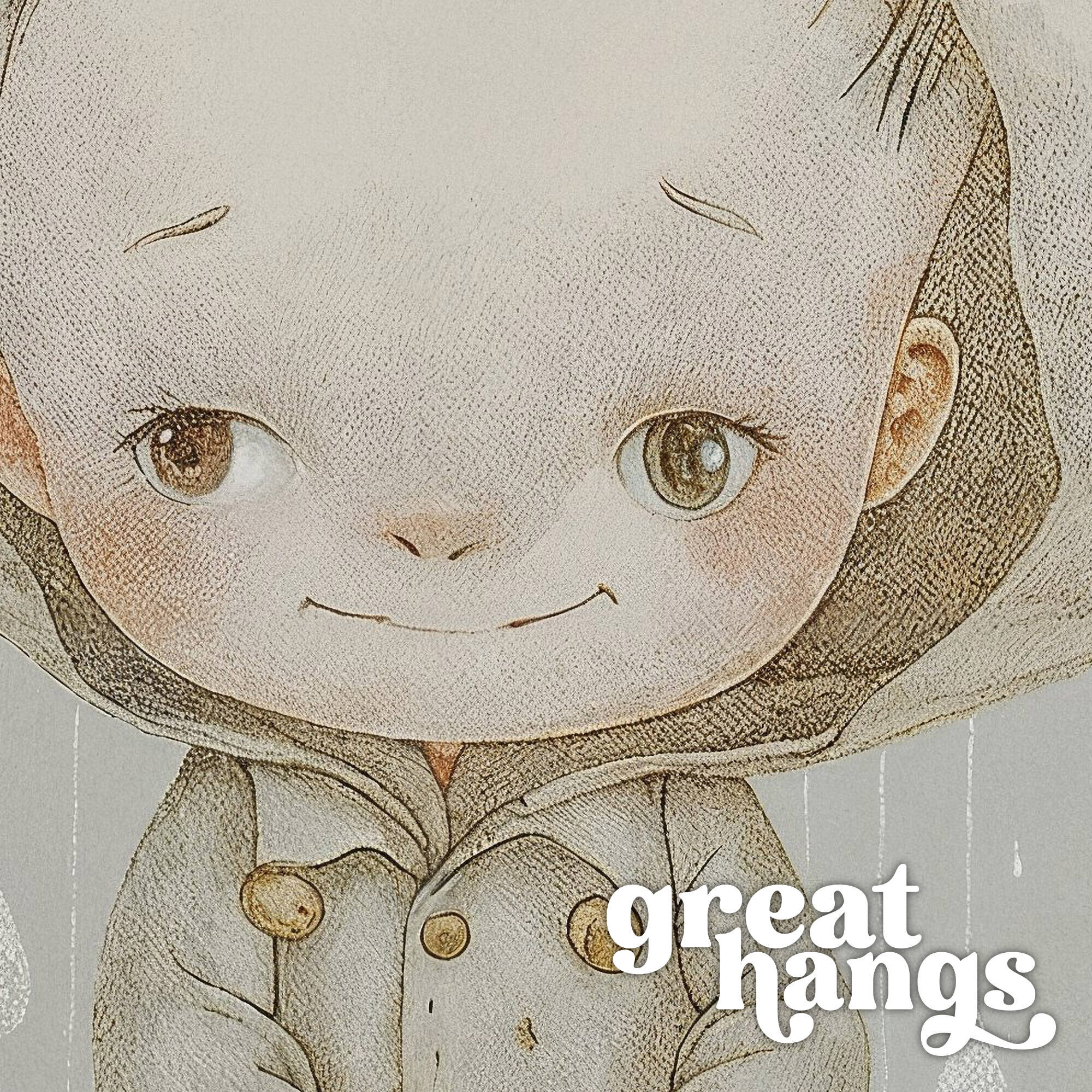 Clouds PRINTABLE Download Weather Decor Gray and Brown Print Chibi Wall ...