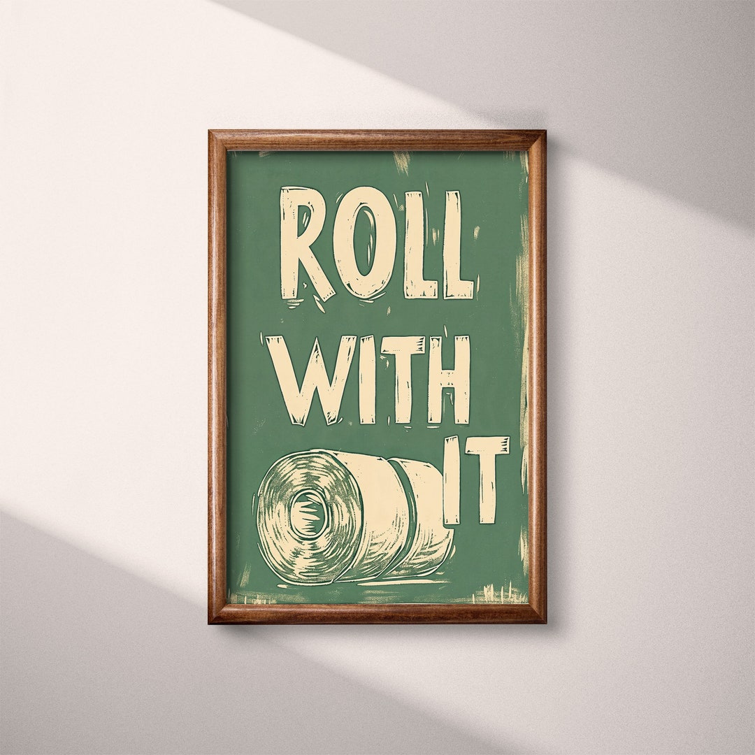 Toilet Paper PRINTABLE Art Bathroom Wall Art Quotes and Typography ...