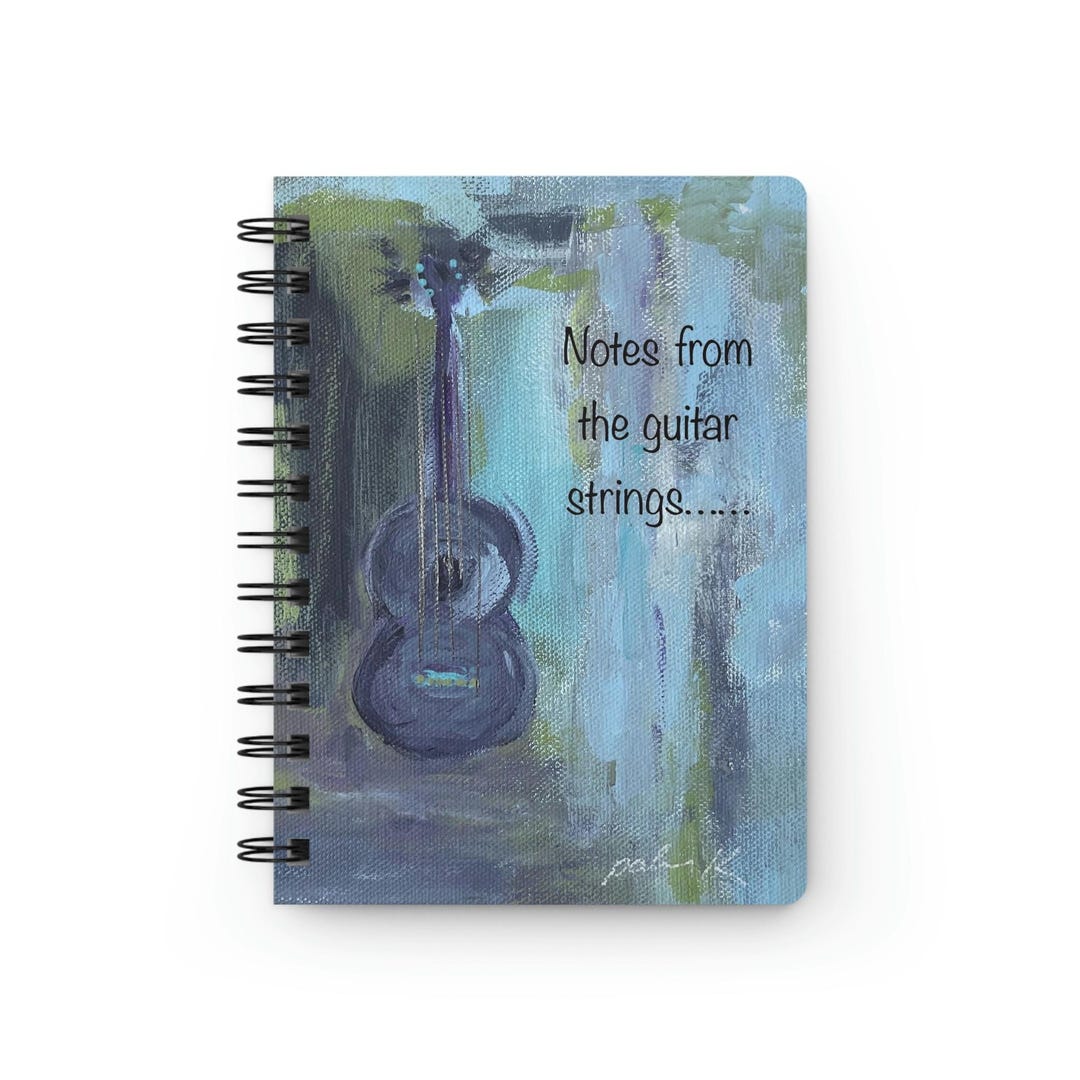 Notebook Acoustic GUITAR notes From the Guitar Strings Music Gifts ...