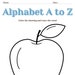 A to Z Color and Trace Alphabet Book! Color the Drawing and Trace the ...