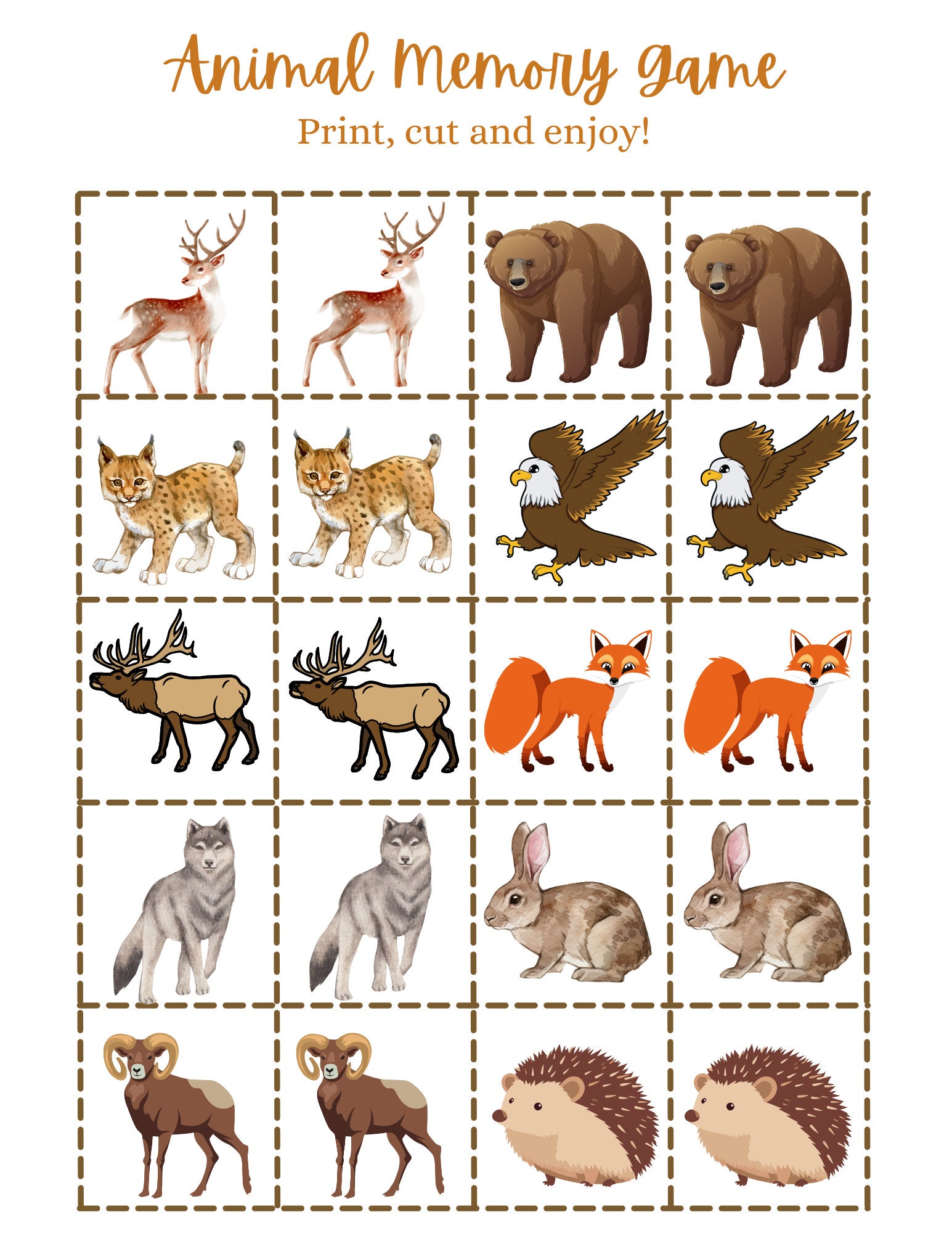 Memory Game Bundle! Animal, Summer, Halloween, Thanksgiving and ...