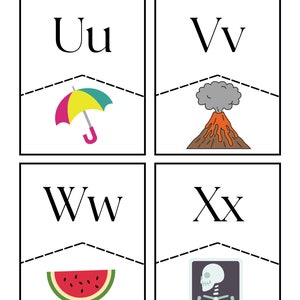 A-Z Matching Game! Match Each Picture With the Letter That It Starts ...