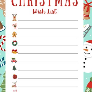 Christmas Wish List Template! 8 Different Templates to Make Your Own ...