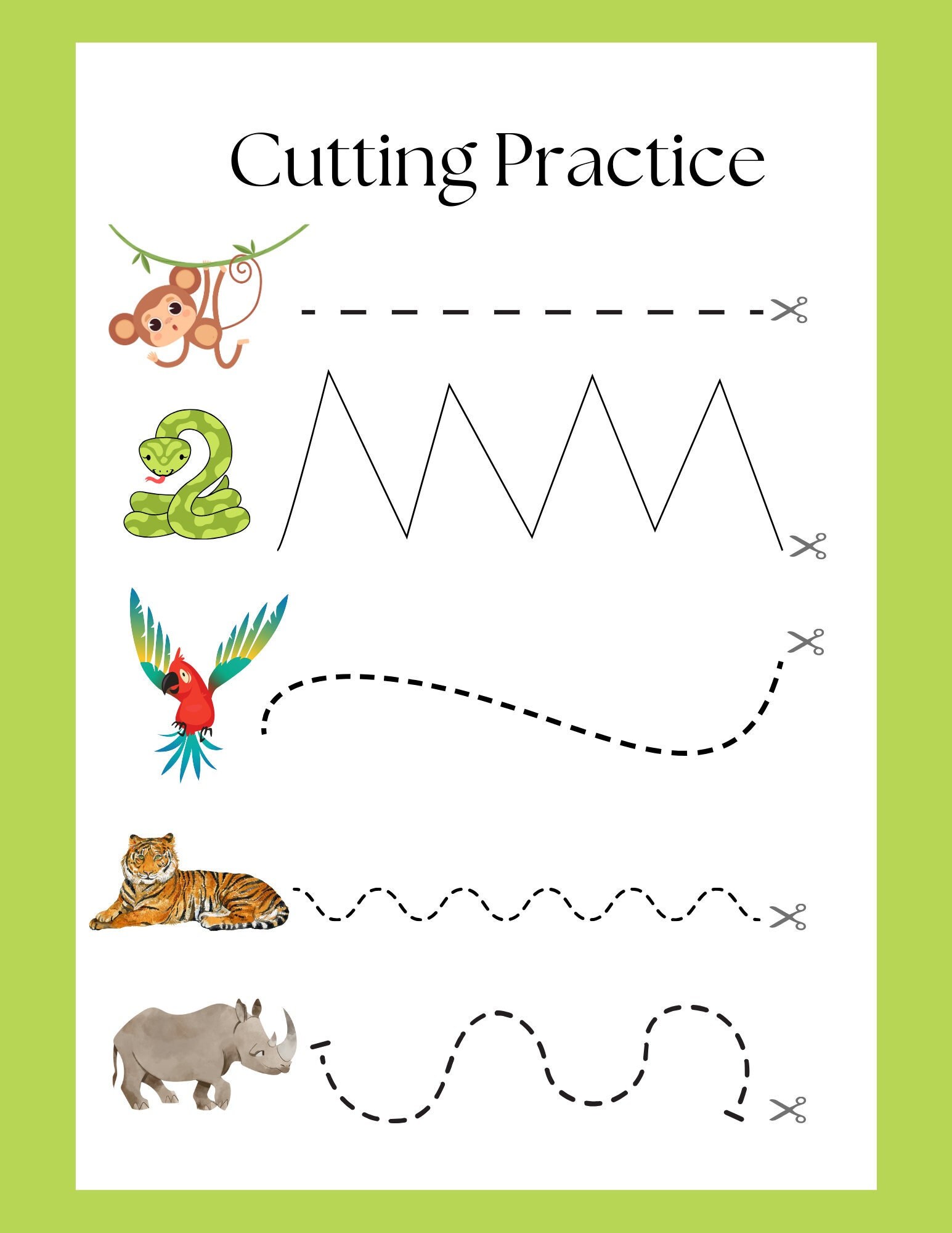 Cutting Practice for Early Learners! - Etsy