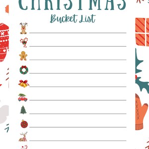 Christmas Bucket List Templates! 10 Different Template Options to Make ...