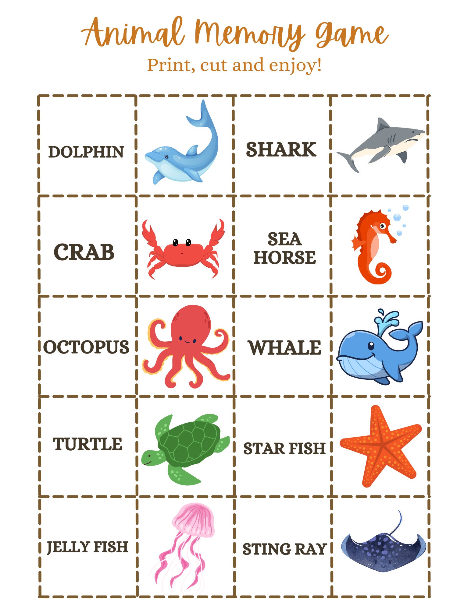 Memory Game Bundle! Animal, Summer, Halloween, Thanksgiving and ...