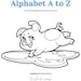 A to Z Color and Trace Alphabet Book! Color the Drawing and Trace the ...