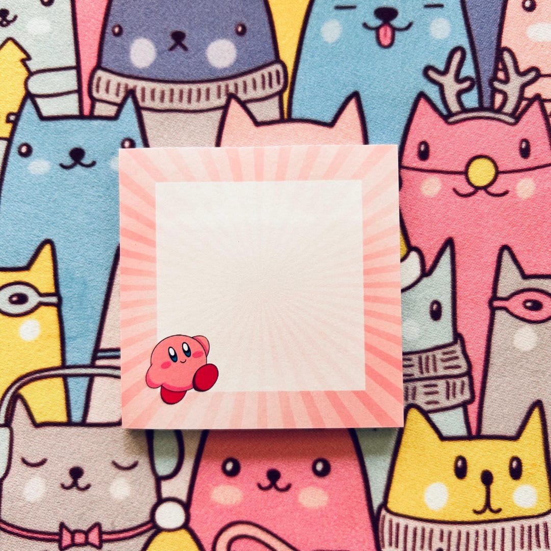 Kirby Post-it Notes Notepads - Etsy