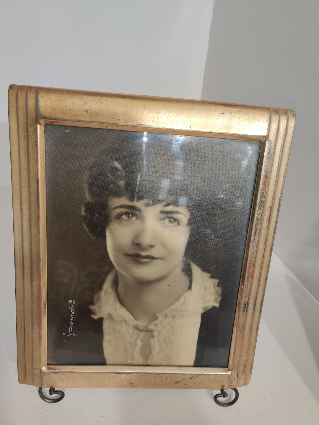 Antique Vintage Metal Picture Frame Art Deco - Etsy
