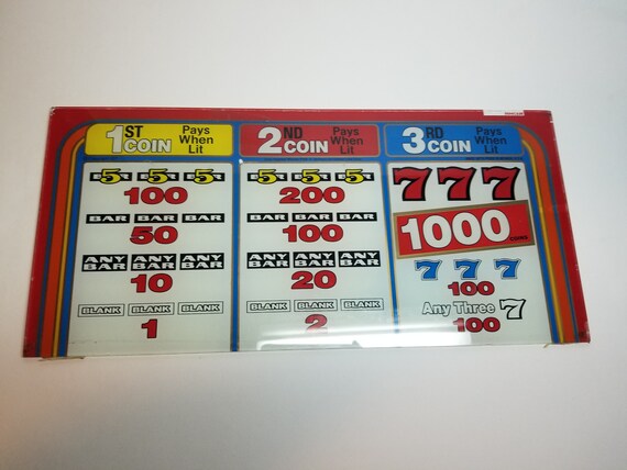 Las Vegas Slot Machine Glass Display Free Shipping | Etsy
