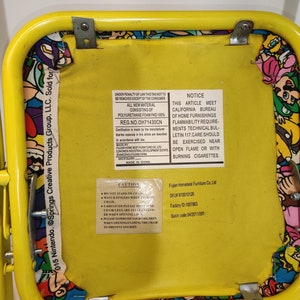 Super Mario Bros Folding Chair Wario Toad Yoshi - Etsy