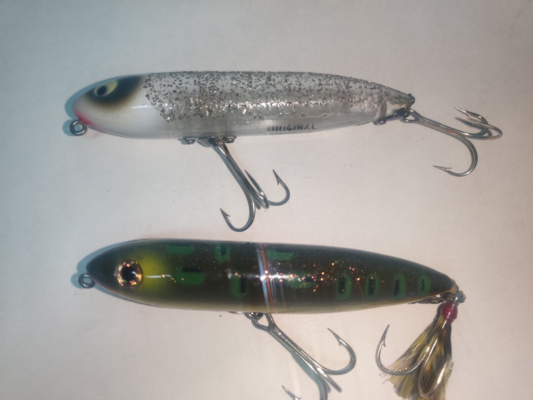 Vintage Heddon Zara Spook Lure Frog and Clear Glitter - Etsy
