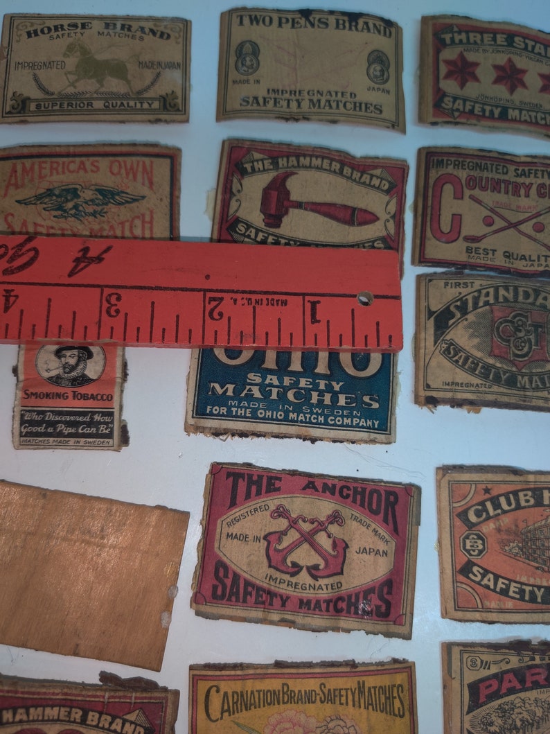 Old Matchbox label Safety Matches Original Free Shipping | Etsy