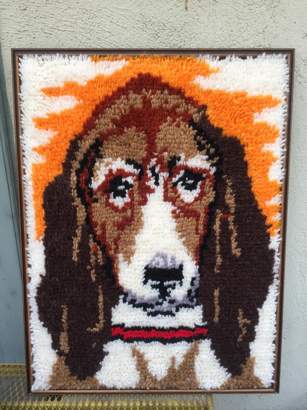 Latch Hook Dog Framed - Etsy