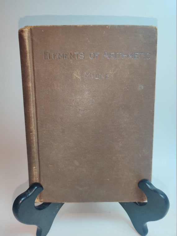 Antique Bookelements of Arithmetic Milne 1893 | Etsy