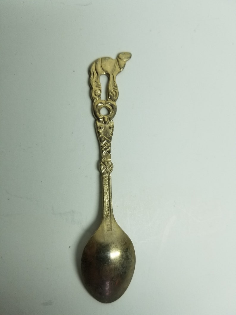 Vintage Gold Plated Tea Spoon Camel Spoon Free Shipping - Etsy
