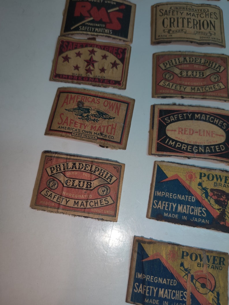 Old Matchbox label Safety Matches Original Free Shipping | Etsy