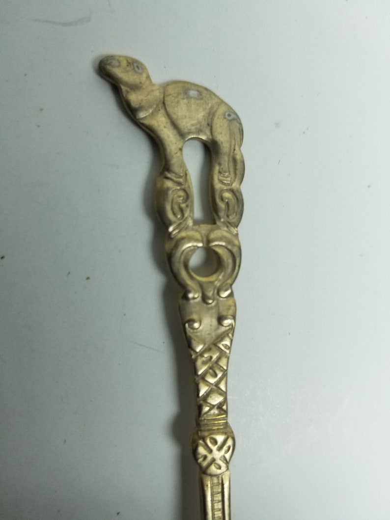 Vintage Gold Plated Tea Spoon Camel Spoon Free Shipping - Etsy