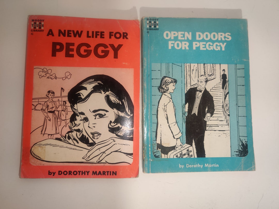 Vintage Paper Back Books A New Life for Peggy and Open Doors for Peggy 1957-1958 - Etsy