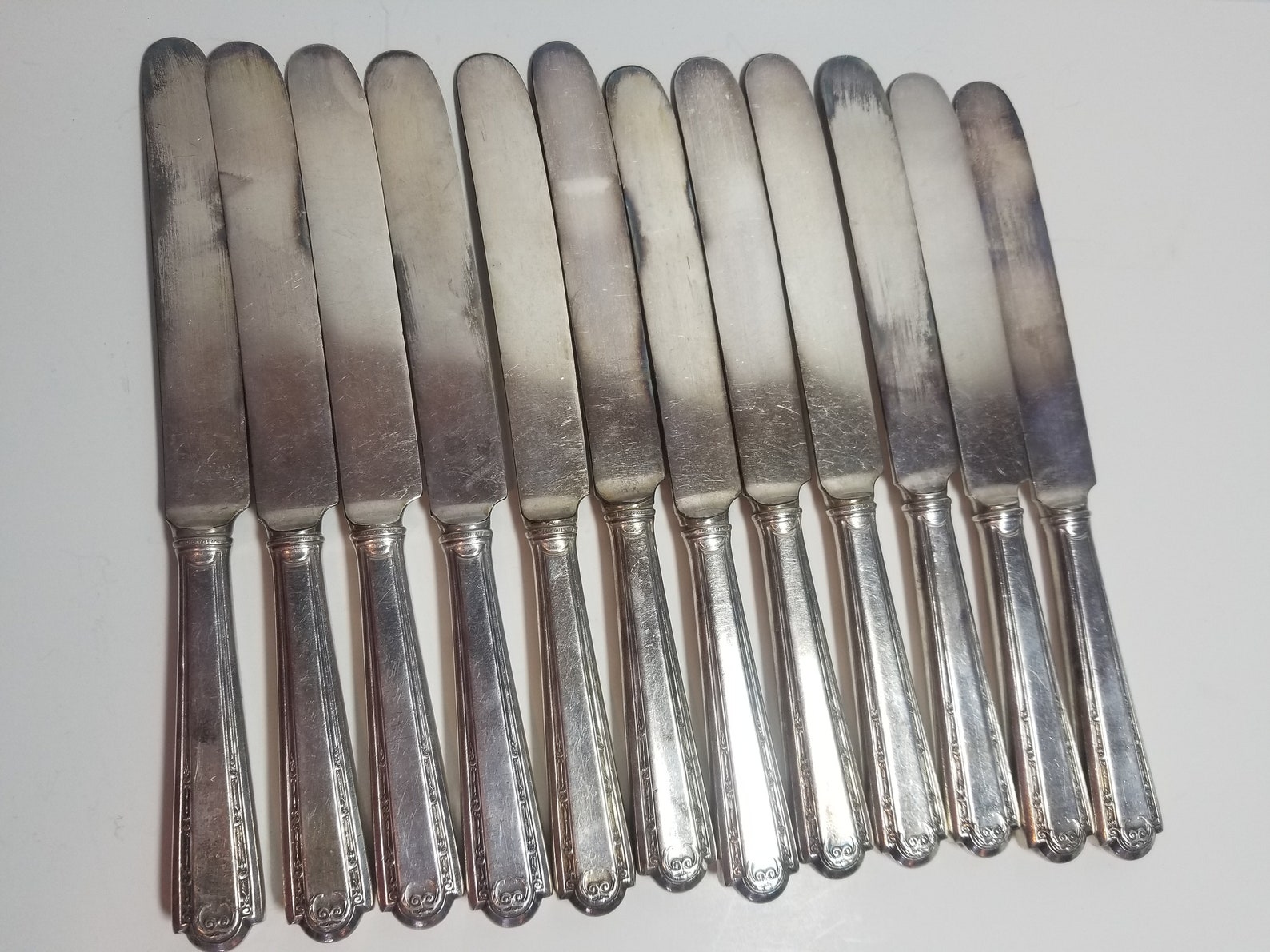 1835 R.wallace Dinner Knives Set of 12 Free Shipping - Etsy