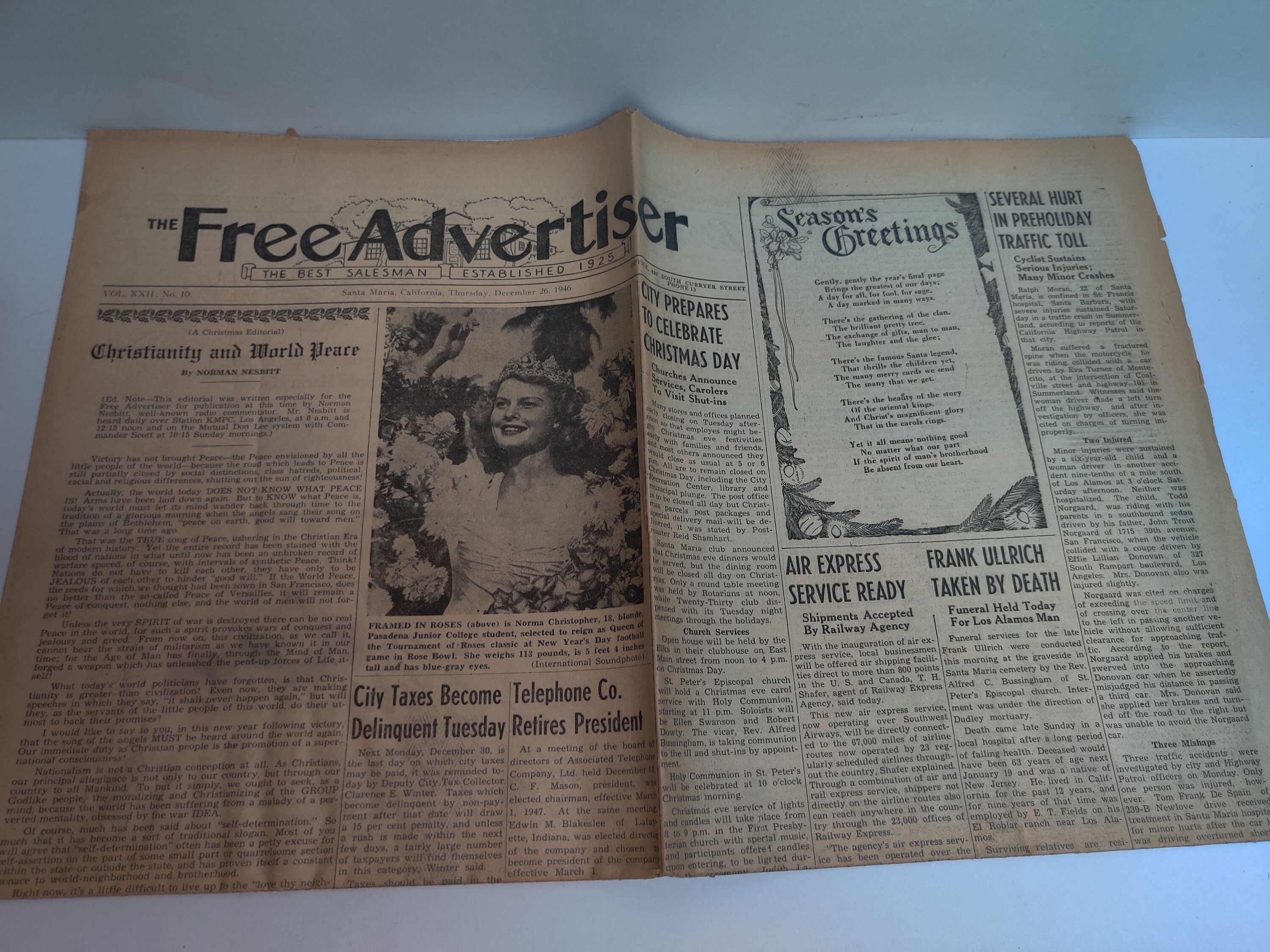 Very Old News Papers Los Angeles and Santa Maria California | Etsy