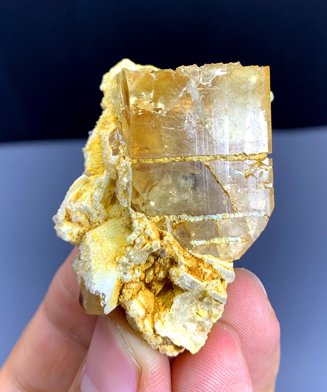 Natural Golden Color Topaz on Matrix, Topaz Specimen From Pakistan - 36 ...