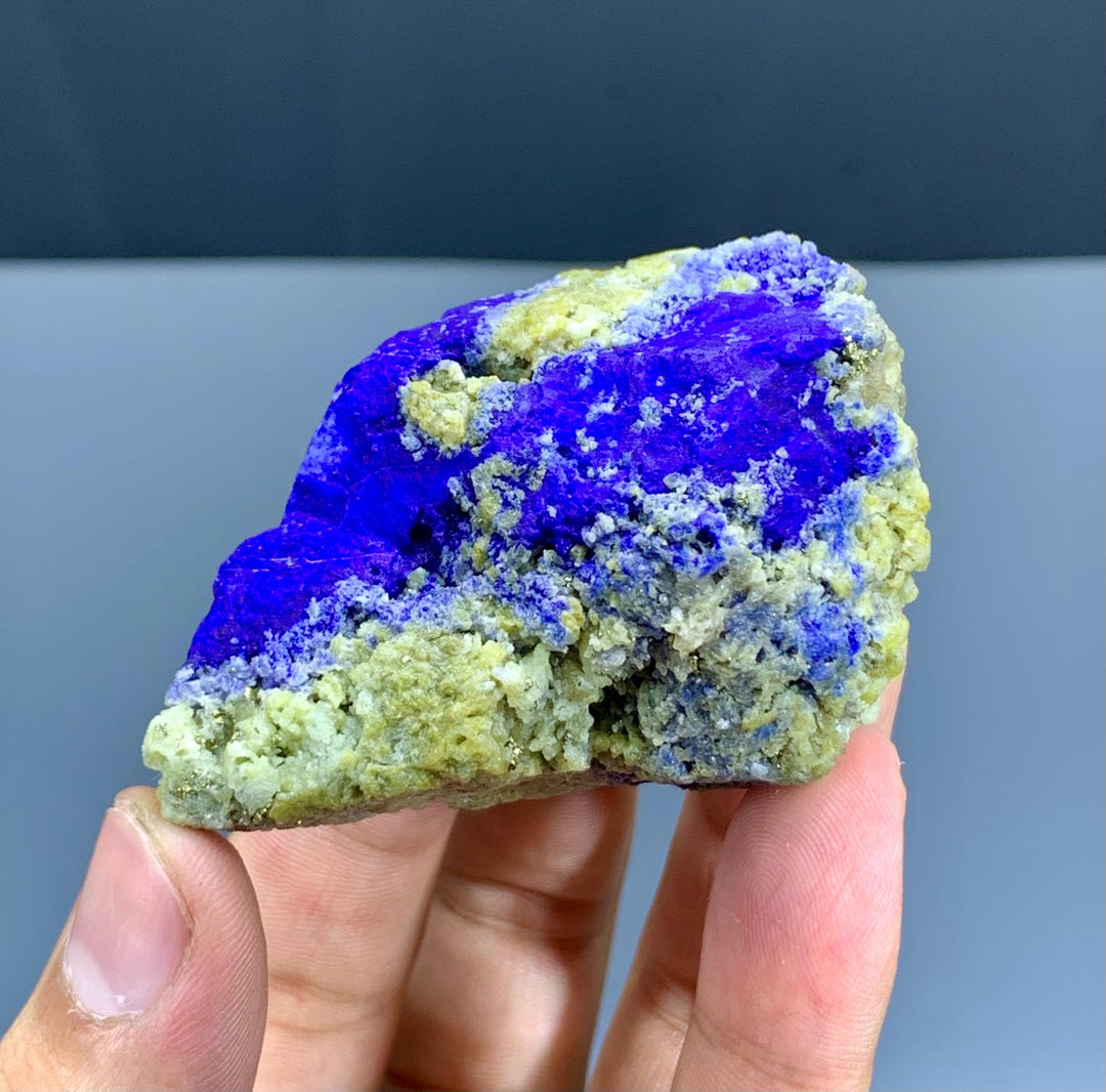 Ink Blue Lazurite Crystal Specimen: Raw Collector Stone, Healing ...