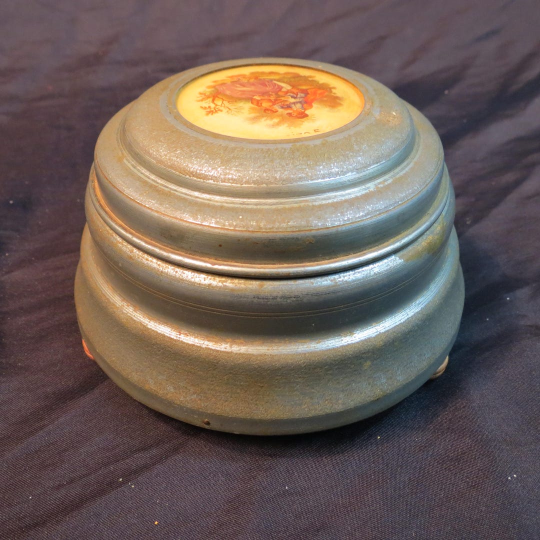 Vintage Cody Creations Powder Puff Container Music Box 1970's? - Etsy