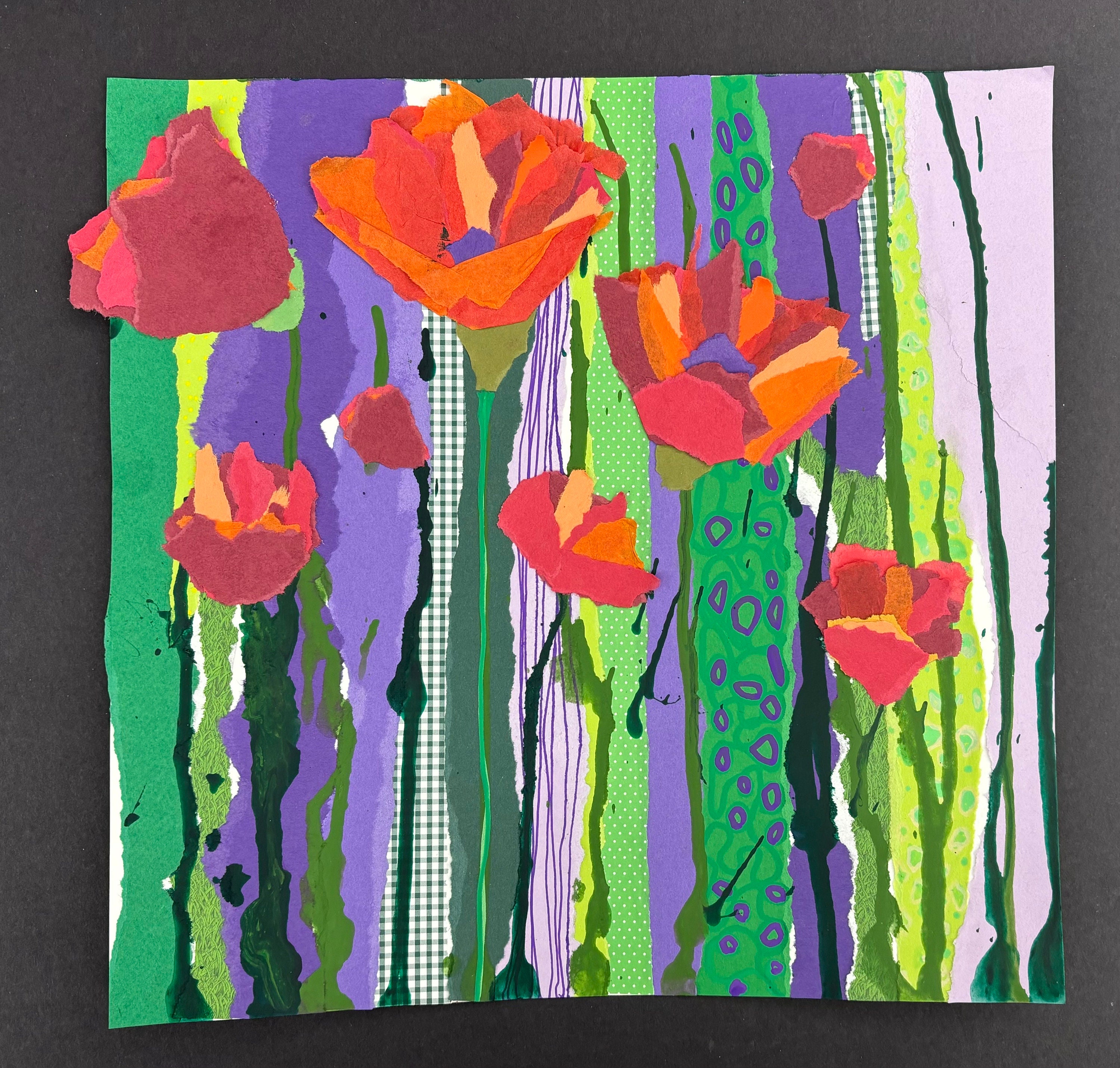 Poppy Collage - Etsy