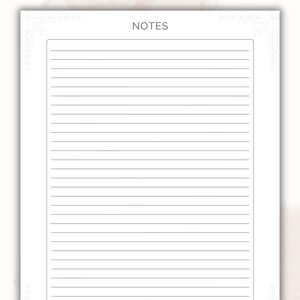 Printable Notes Template Meeting Minutes Notes Office Notes Notes ...