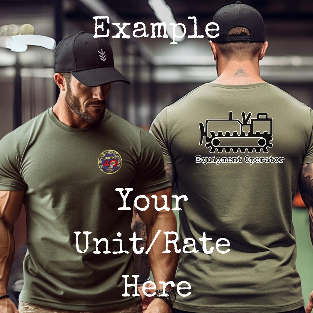 Personalized Unit/rate Seabee Shirt, Military Shirt, Us Veteran Shirt, Proud Veteran Shirt ...