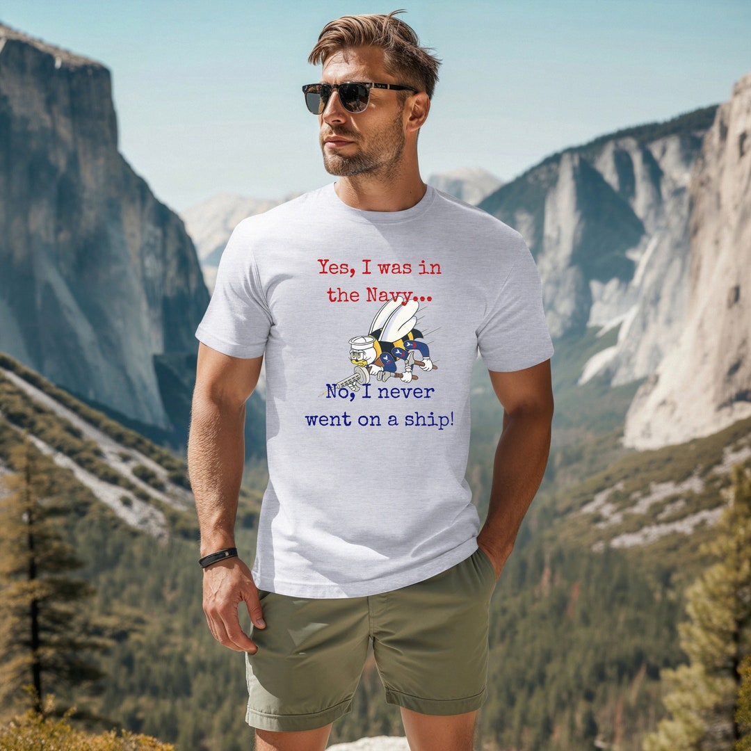 Funny Seabee Veteran T-shirt: Men's Military Graphic Tee - Etsy