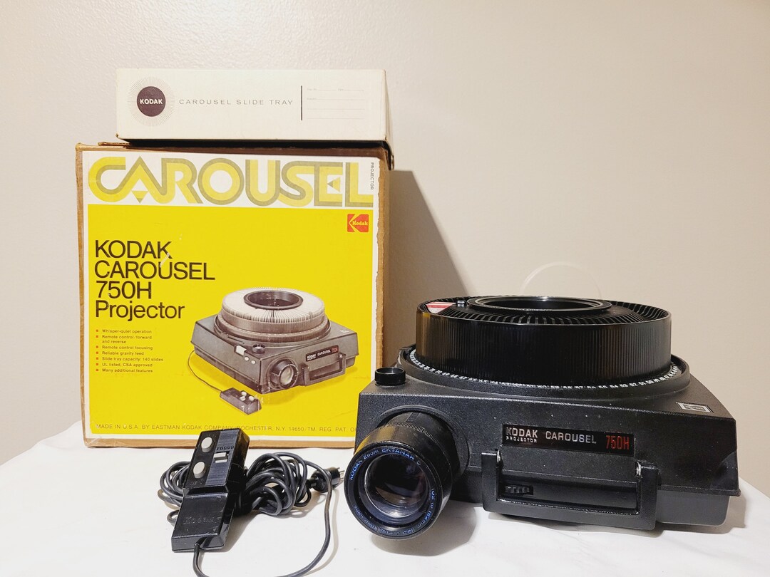 Kodak Carousel 750H Slide Projector Rebuilt Serviced Fully Functional ...
