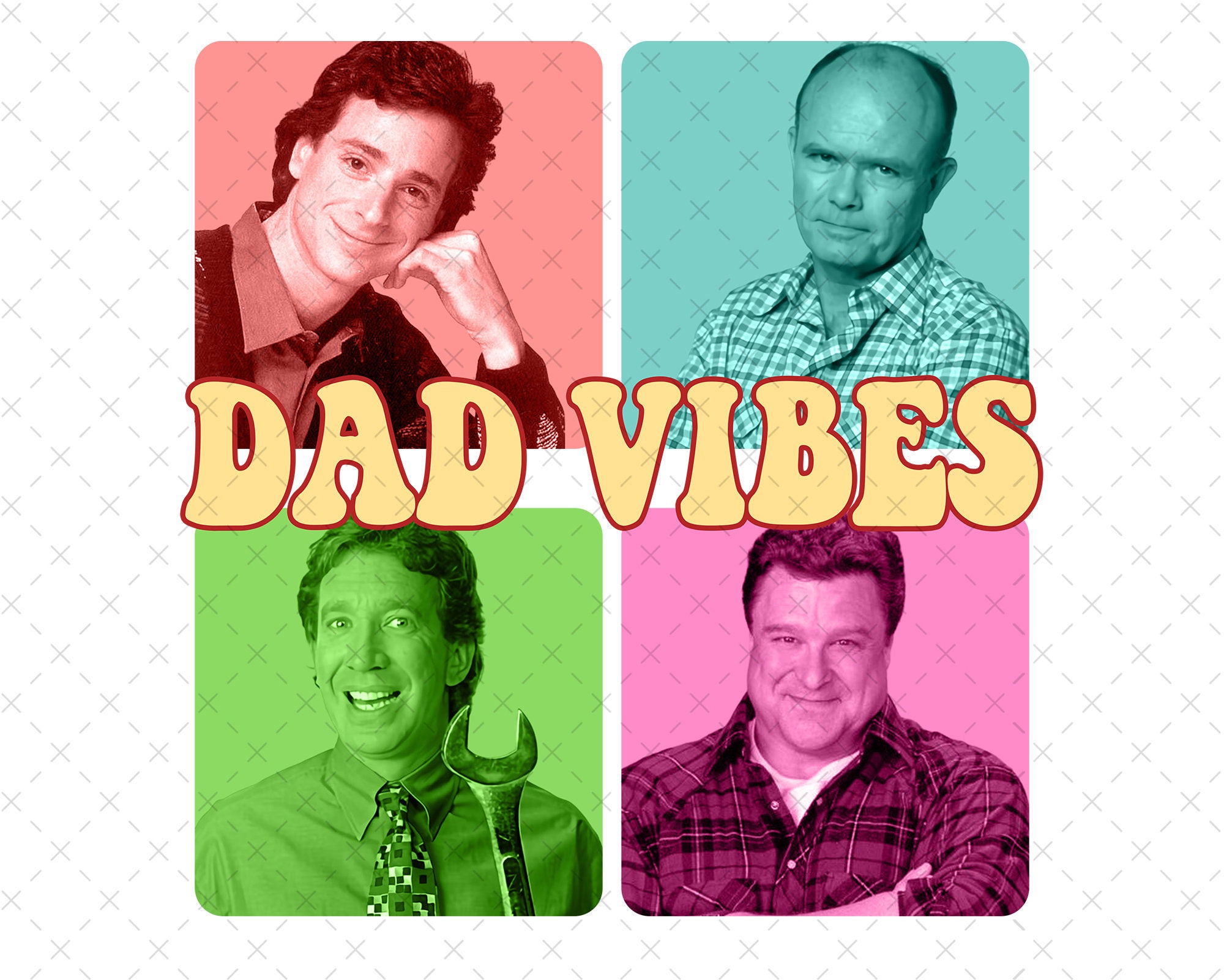 Retro 90's Dad Vibes PNG, Sitcom Fathers Png, Fathers Day Png, Funny ...