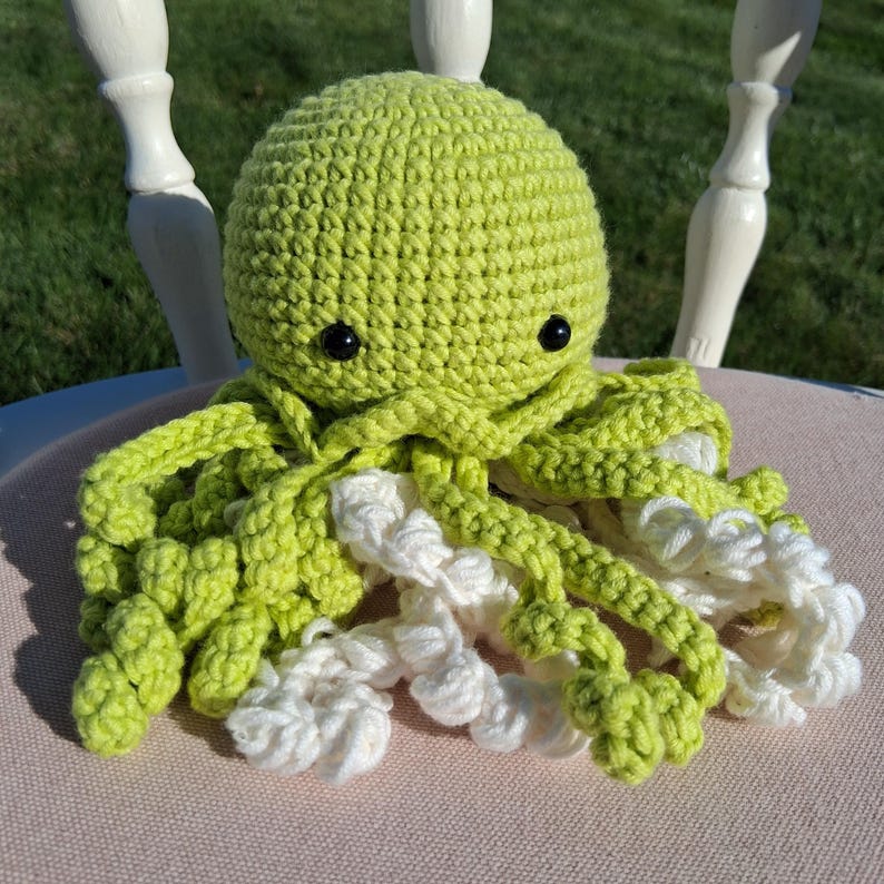 Hand Crocheted Stuffed Animal Jellyfish Rattle - Etsy