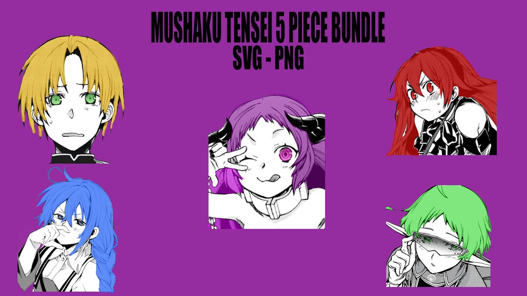 Mushaku Tensei 5 Piece Bundle SVG - PNG - Etsy